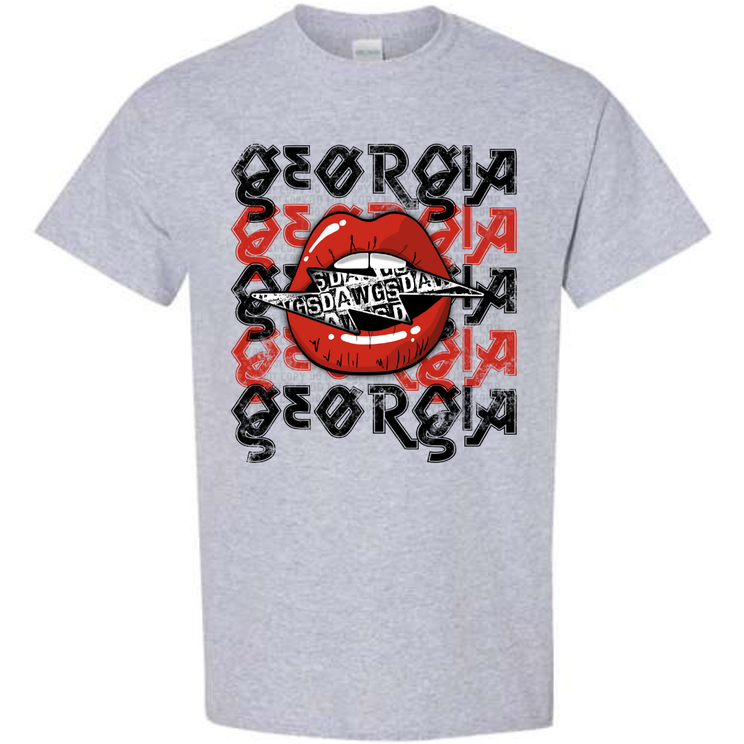 Georgia Rock Lips – We Are DTF Transfers