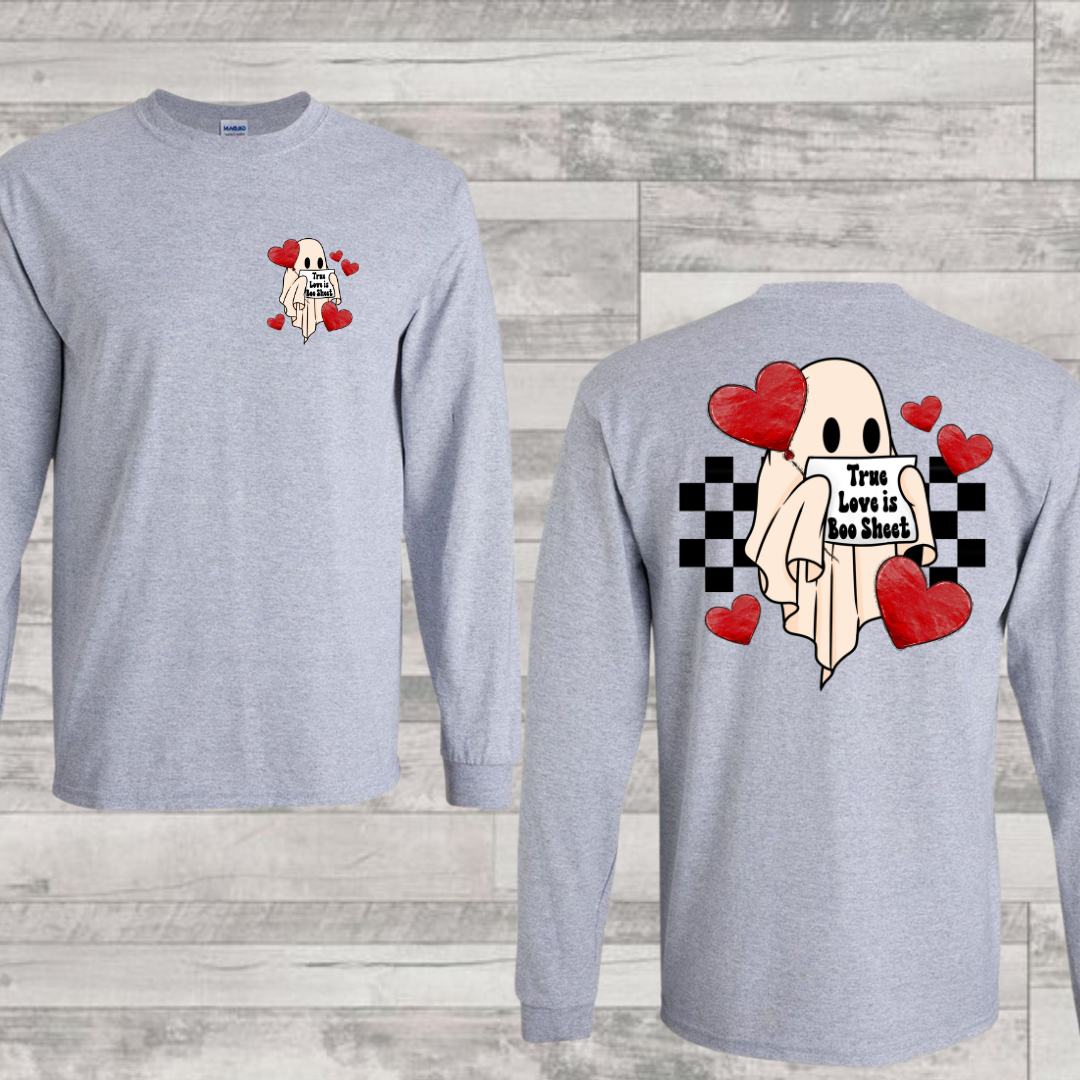 True Love is Boo Sheet w/ Matching Pocket Option – We Are DTF Transfers